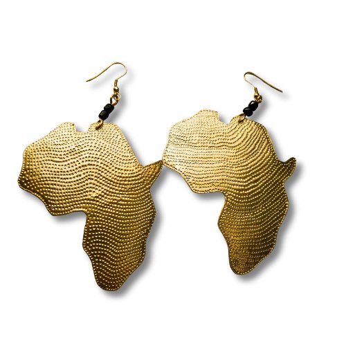 Africa Shaped Earrings | The Afropolitan Shop